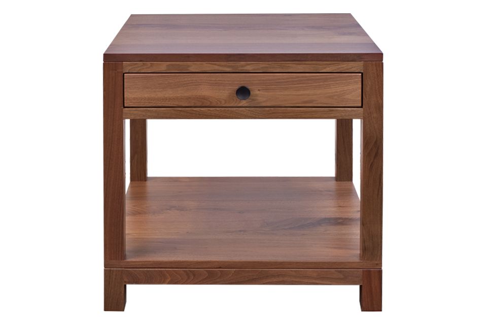 Rustic Walnut End Table – Redekers