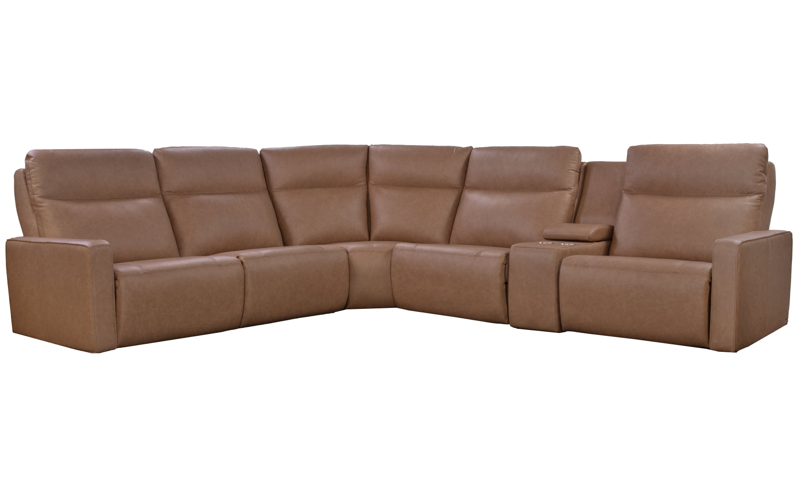 Elran Leather Power Reclining Sectional – Redekers
